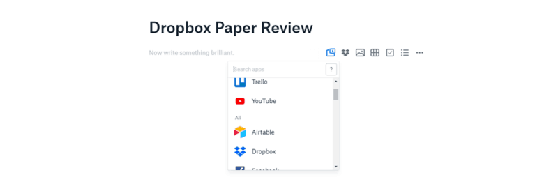 Dropbox paper review - applicationsfer