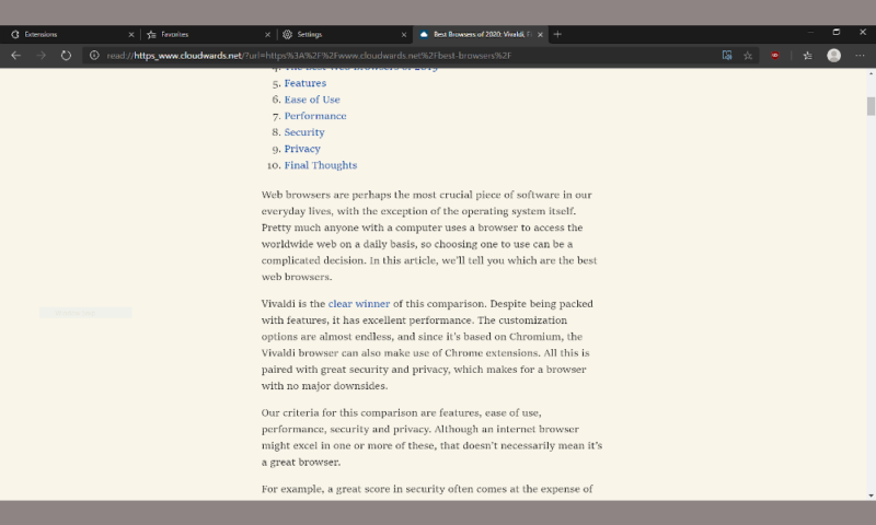 Microsoft Edge Review - An Improved Browser - Updated 2021