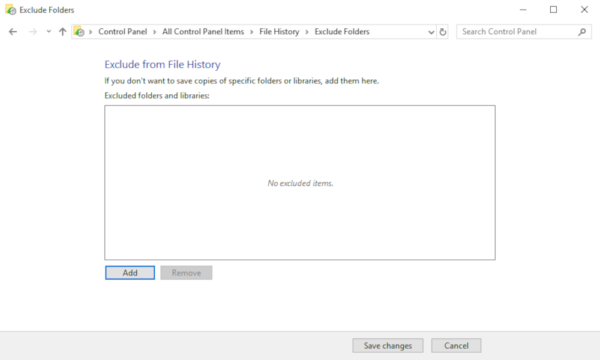 How to disable file history backup in windows 10 - nasverep