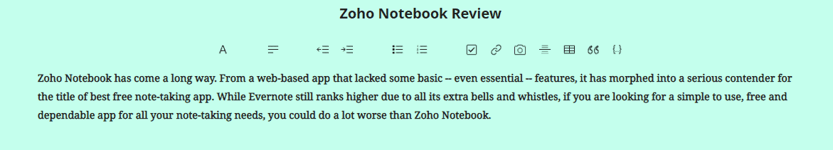 Zoho Notebook Review 2021: Free Notes With a Beautiful Design