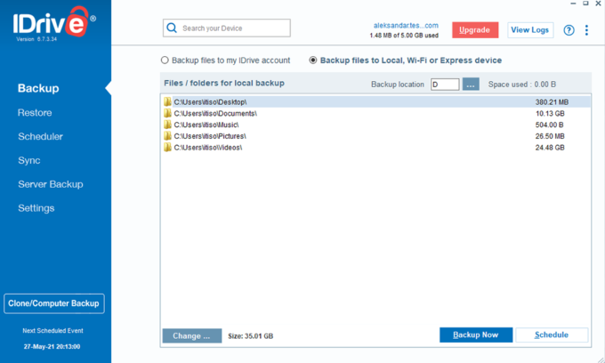 IDrive Review 2023 [Backup Features, Speed & Pricing]