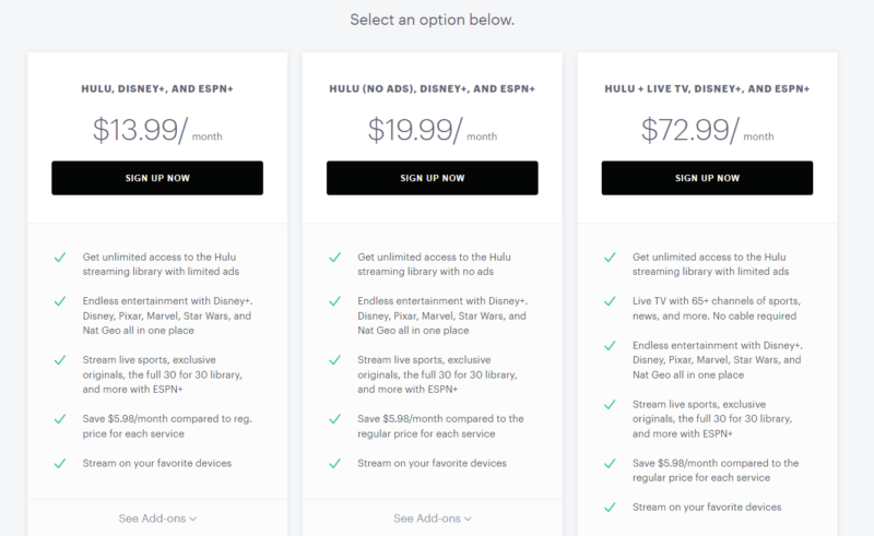 Hulu-Disney Plus Bundle 2024 [Package Deal With ESPN]