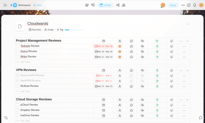 Taskade Review 2021 [A Valid Trello Alternative?]