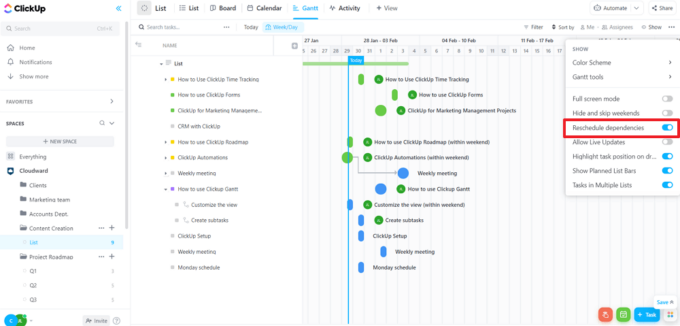 How To Use the ClickUp Gantt Chart Feature in 2023