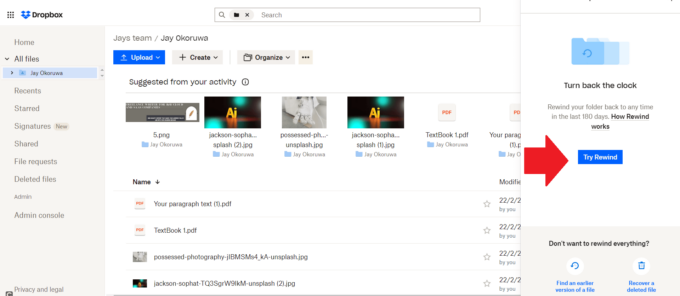 Recover Deleted Dropbox Files in 2023 [Versioning & Rewind]