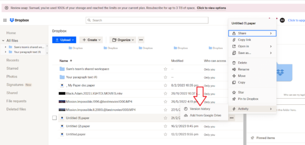 Recover Deleted Dropbox Files in 2023 [Versioning & Rewind]