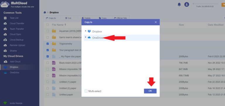 Migrating Dropbox to OneDrive 2023 [How to Transfer Files]