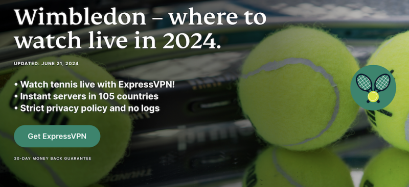 How to Watch Wimbledon for Free from Anywhere in 2024