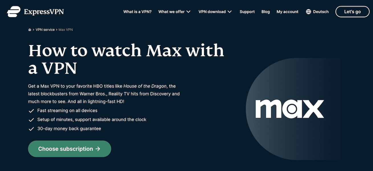 Best Max VPN (Formerly HBO Max) in 2024: Easy Streaming